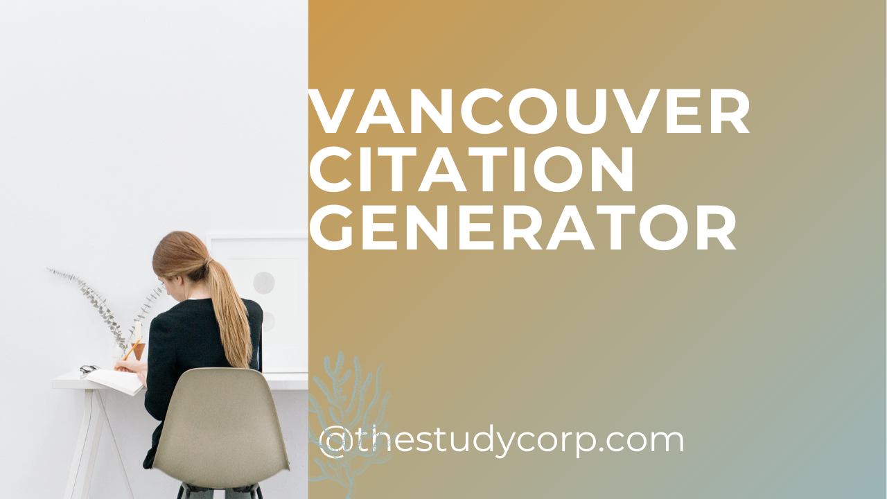 Free Vancouver Citation Generator