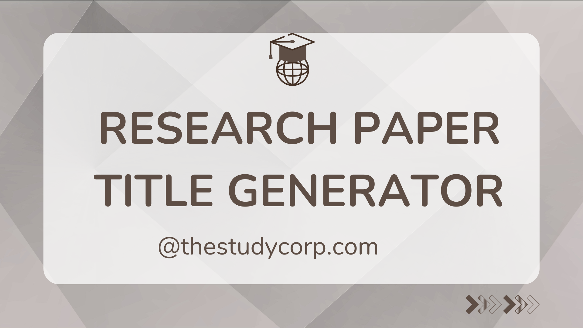 Free 2025 Research Paper Title Generator
