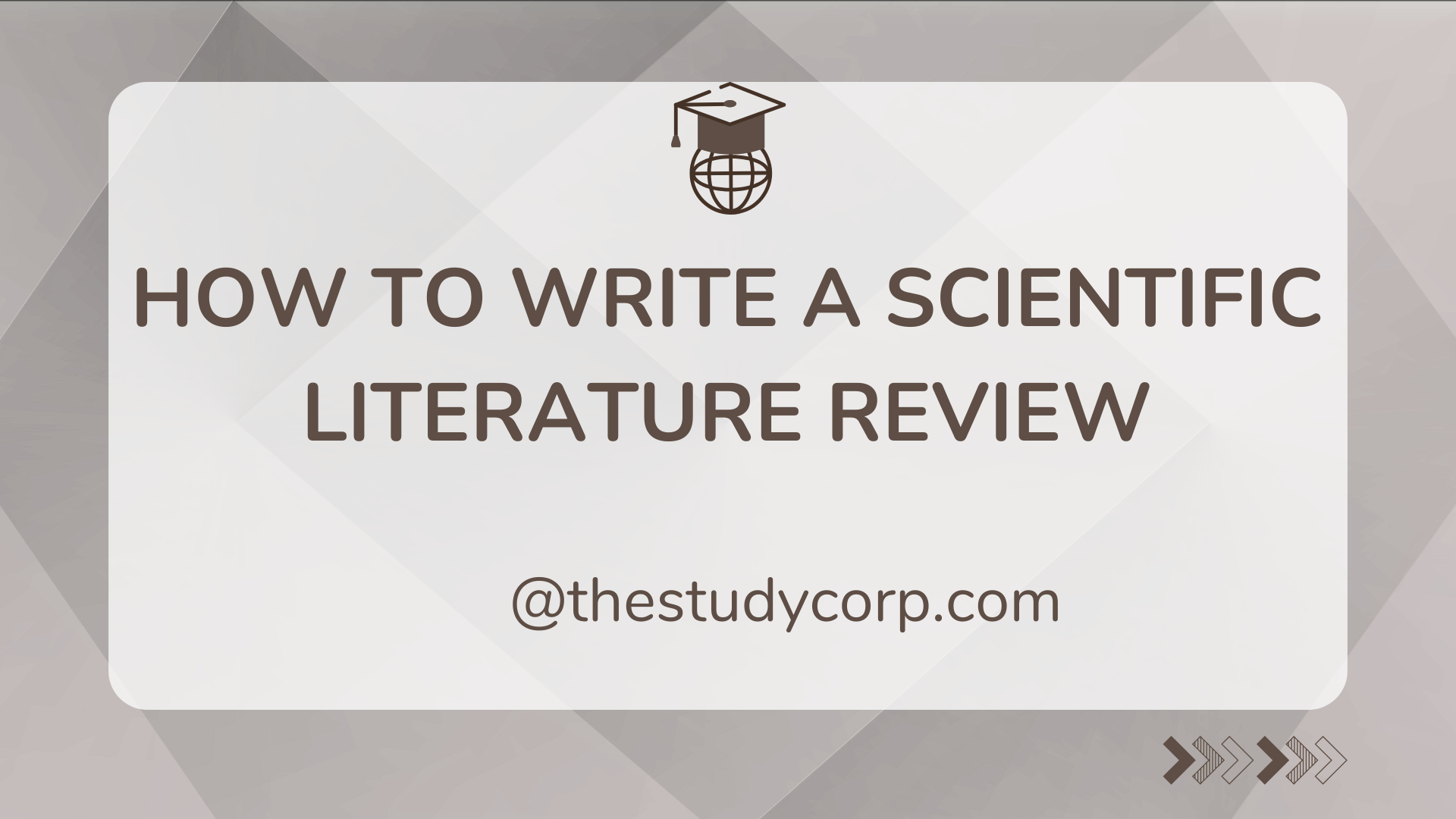 6 Steps On How To Write A Scientific Literature Review